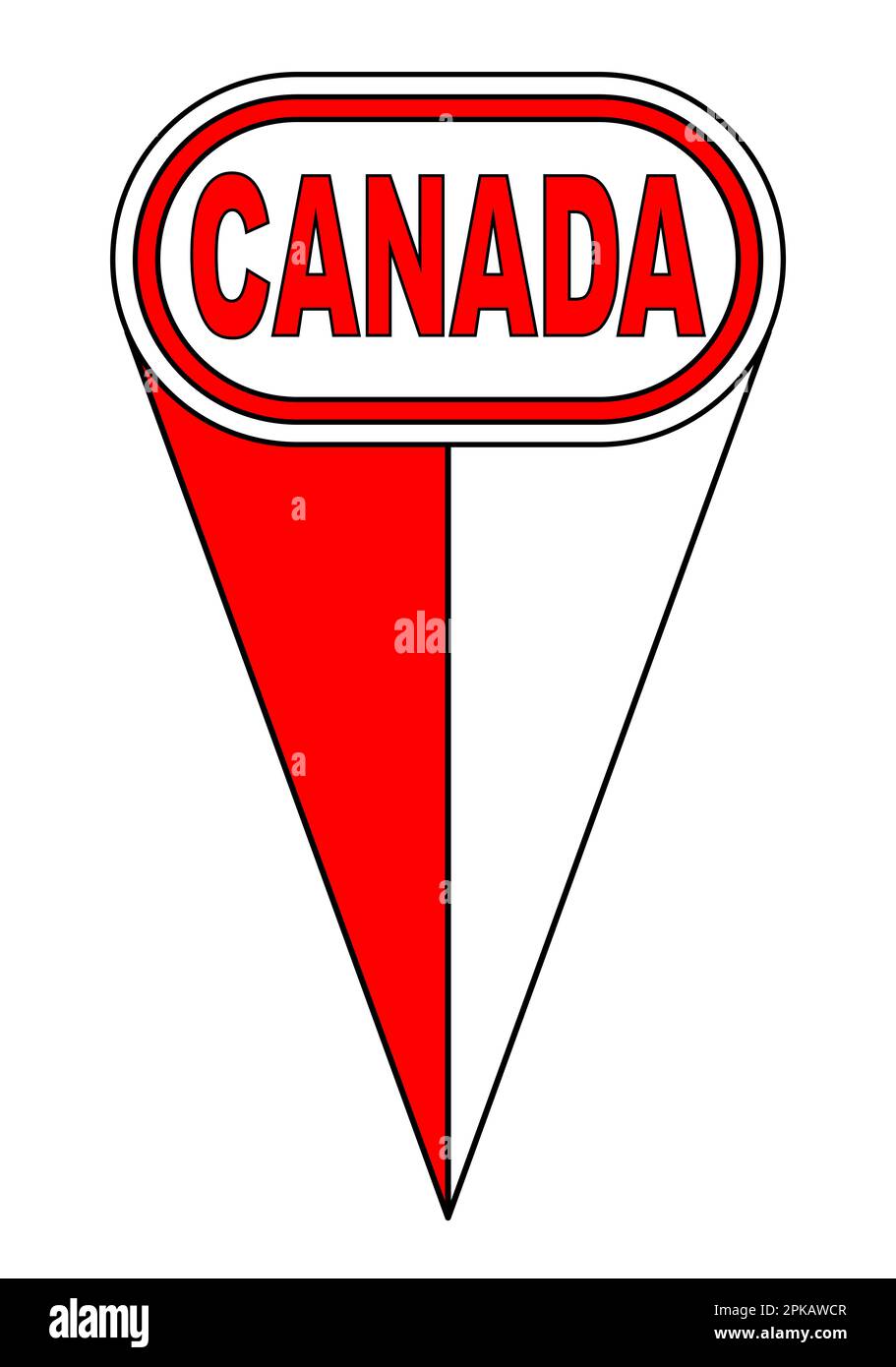 Canada map pin hi-res stock photography and images - Alamy