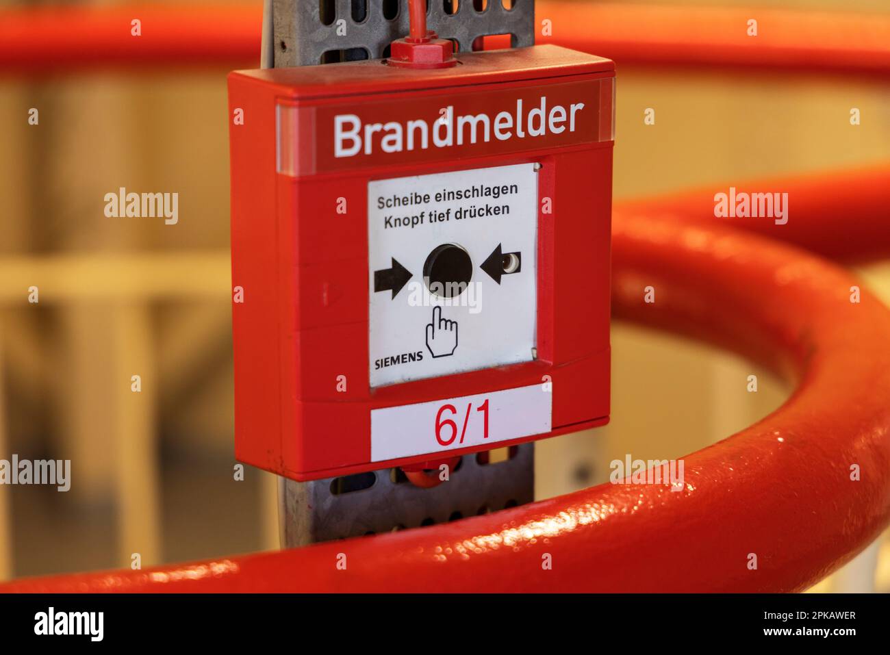 interior view, fire detector, detail, observation deck, Campener ...