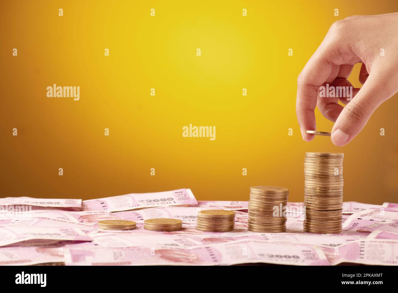 Indian money saving hi-res stock photography and images - Alamy