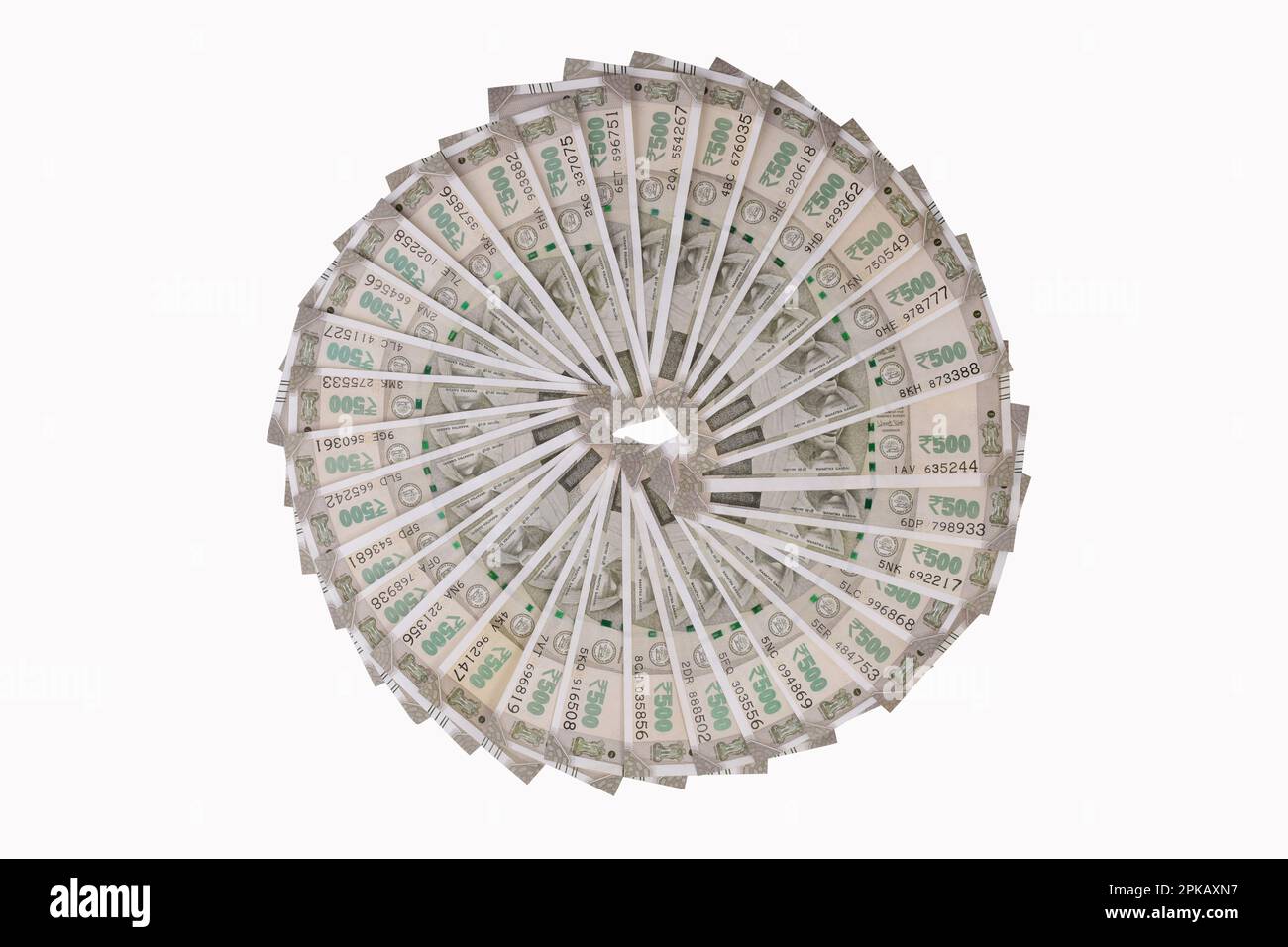 Decorative indian currency isolated on white background with clipping ...