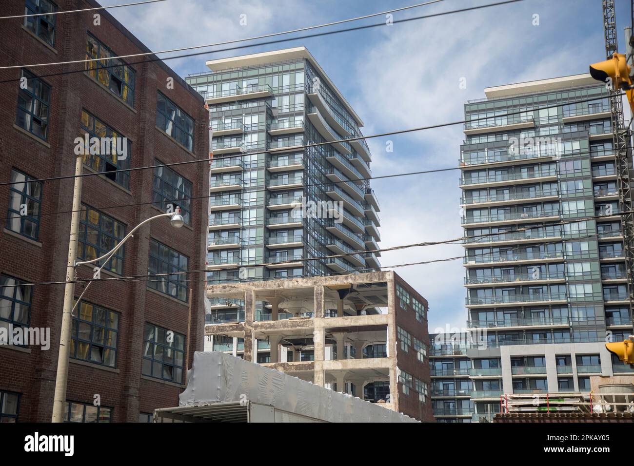 Highrise construction transforms the city skyline amid an ongoing ...
