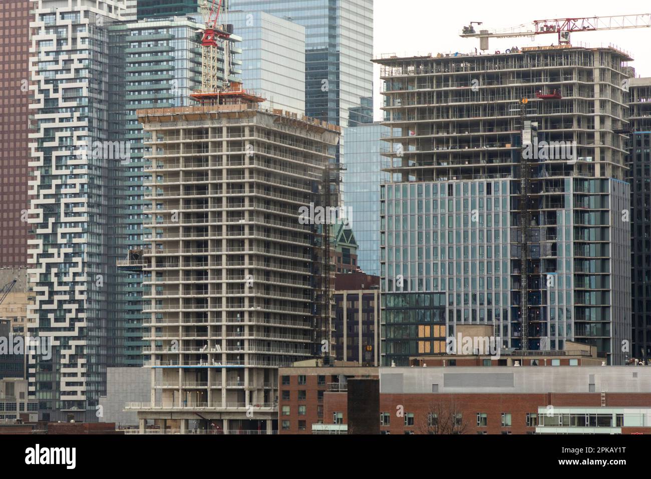 Highrise construction transforms the city skyline amid an ongoing ...
