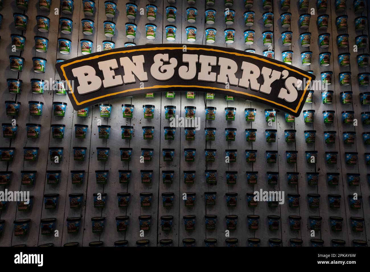 Wall at Ben & Jerry's Factory Stock Photo - Alamy