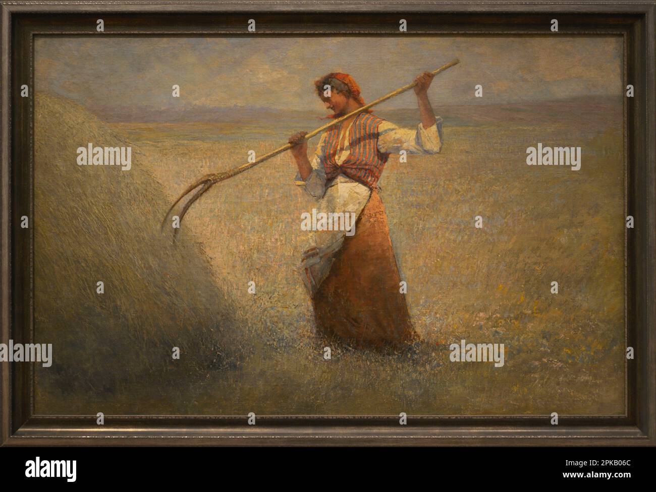 Ivan Angelov (1864-1924). Pintor búlgaro. Harvesting Hay, 1912 ...