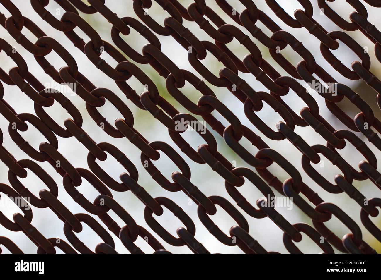 Rusty chains. Background of chains on a withe background. Rust Anchor ...