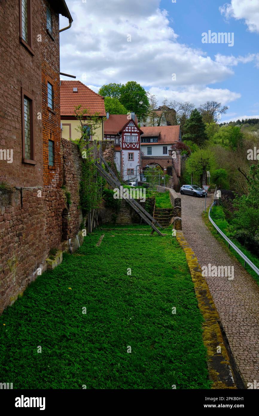 Historic old town in Rieneck in Sinntal, Main-Spessart County, Lower ...