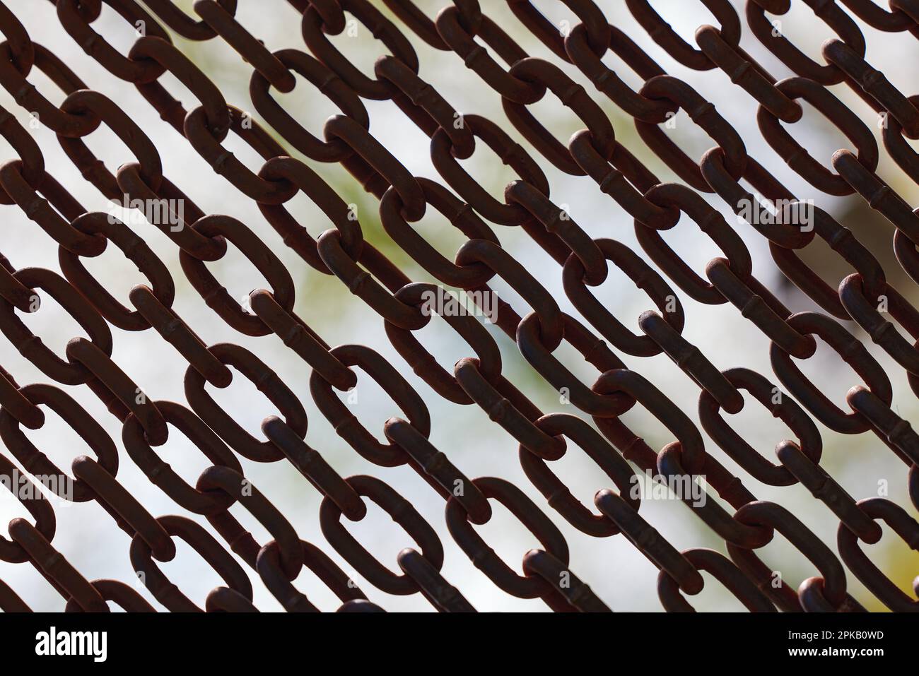 Rusty chains. Background of chains on a withe background. Rust Anchor ...