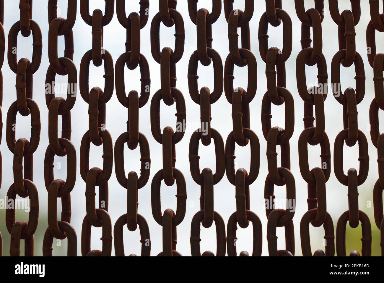 Rusty chains. Background of chains on a withe background. Rust Anchor ...