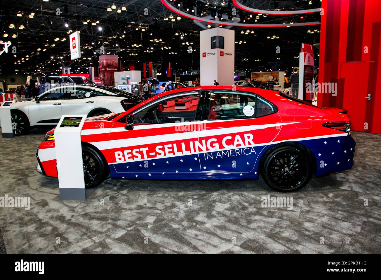 NEW YORK, NY, USA - APRIL 5, 2023: Toyoya Camry XSE AWD showing at New York International Auto ...