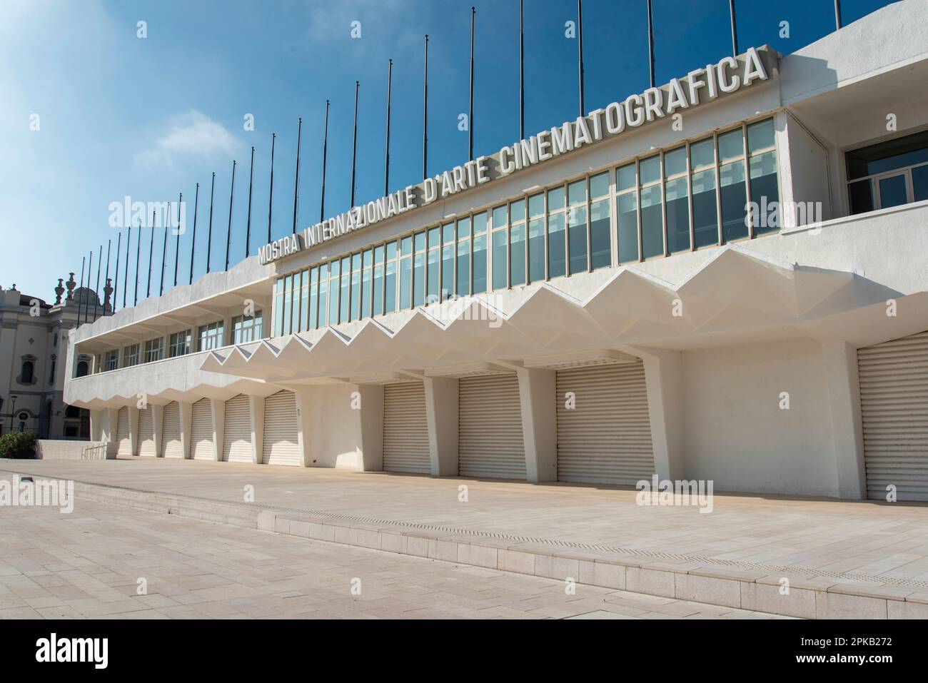 Closed Movie Theater of the Biennale Film Festival, Lido Island in ...