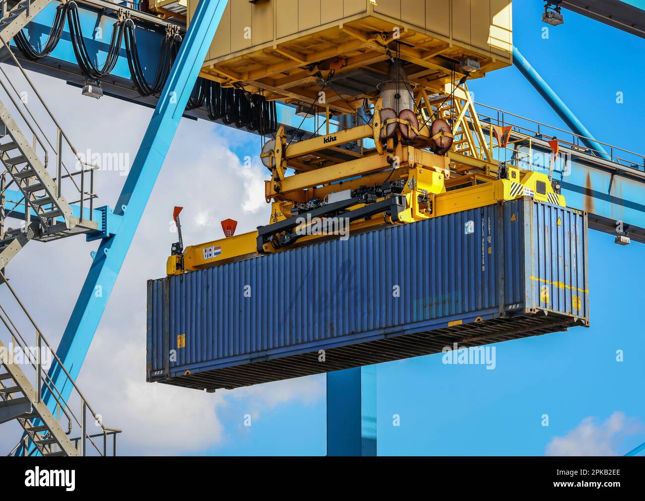 Duisburg, North Rhine-Westphalia, Germany - Containers in the Port of ...