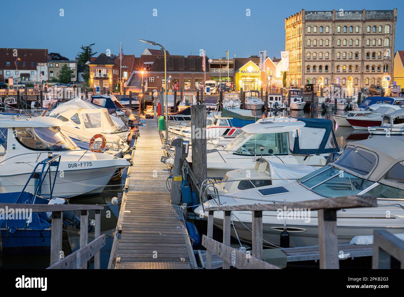 Baltic Sea Port Eckernförde, Schleswig-Holstein, Germany Stock Photo ...