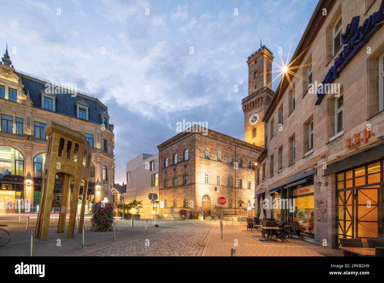 City hall furth with leaning tower hi-res stock photography and images ...