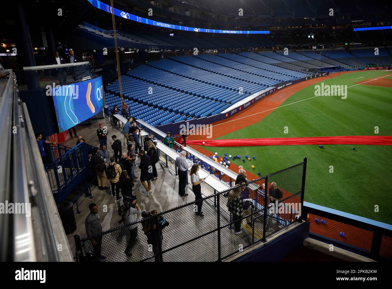 Toronto, Canada. 06th Apr, 2023. People tour one of the new landing ...