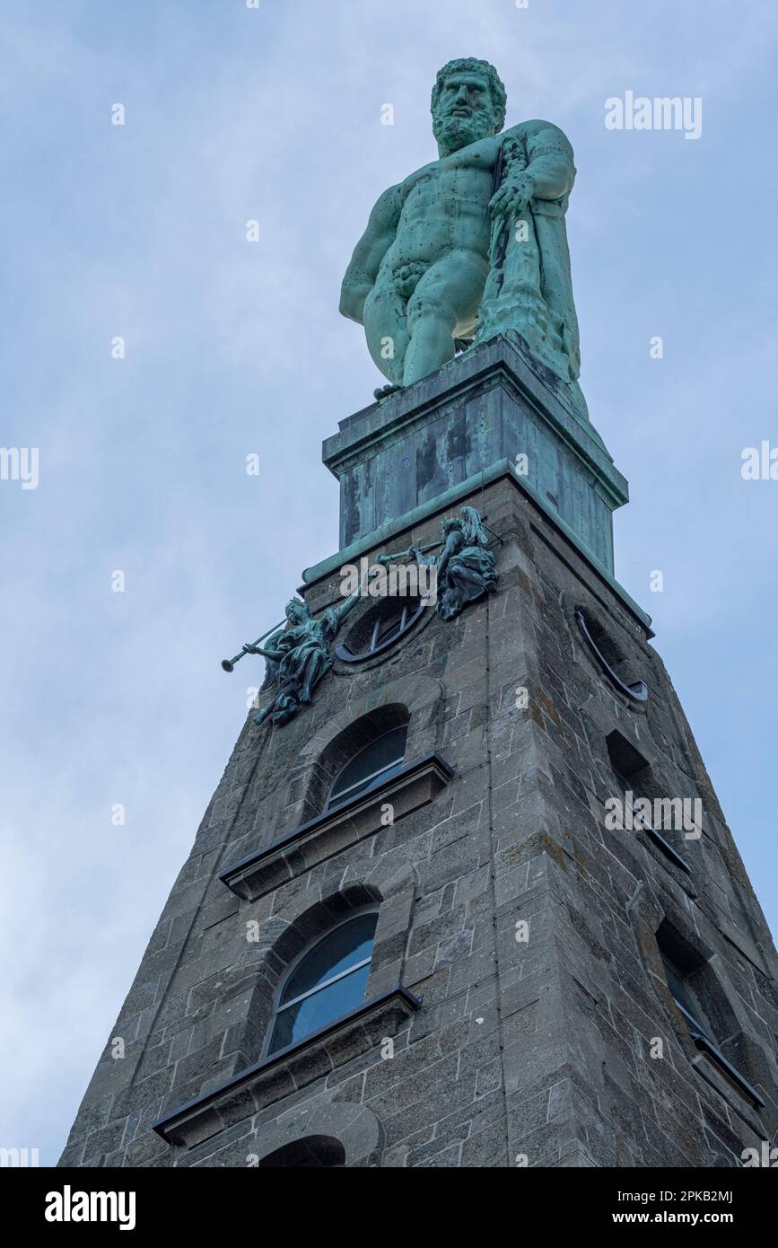 Hercules statue in Bergpark Wilhelmshöhe, landmark of the city of ...