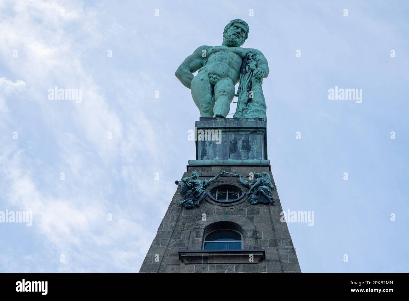 Hercules statue in Bergpark Wilhelmshöhe, landmark of the city of ...