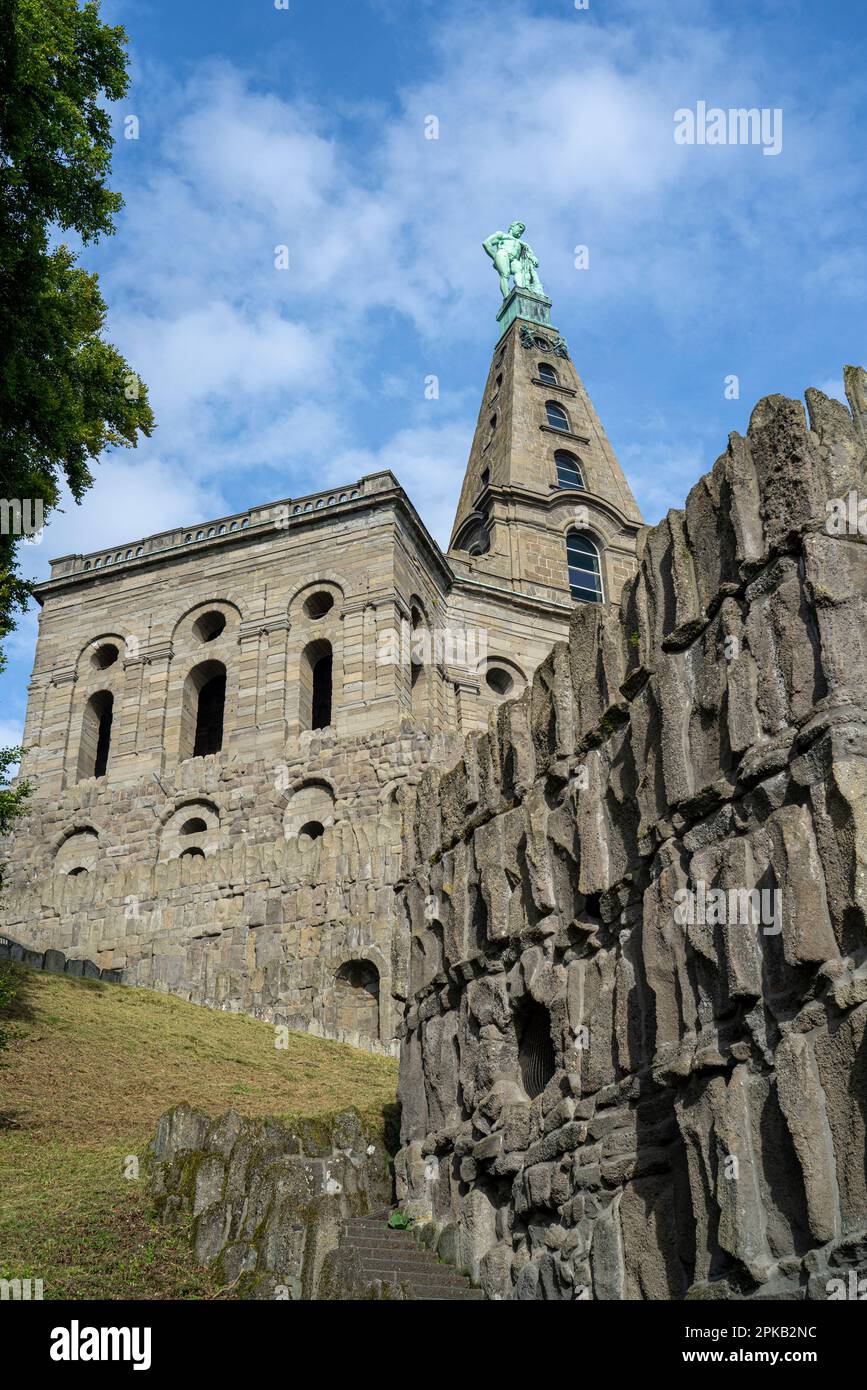 Hercules statue in Bergpark Wilhelmshöhe, landmark of the city of ...
