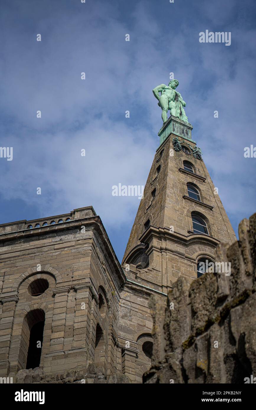 Hercules statue in Bergpark Wilhelmshöhe, landmark of the city of ...