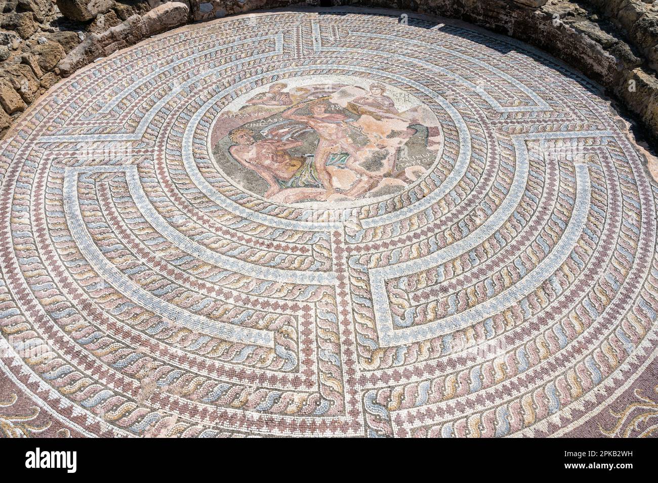 Paphos, Paphos District, Cyprus - March 23 , 2023 - Decorated floors ...