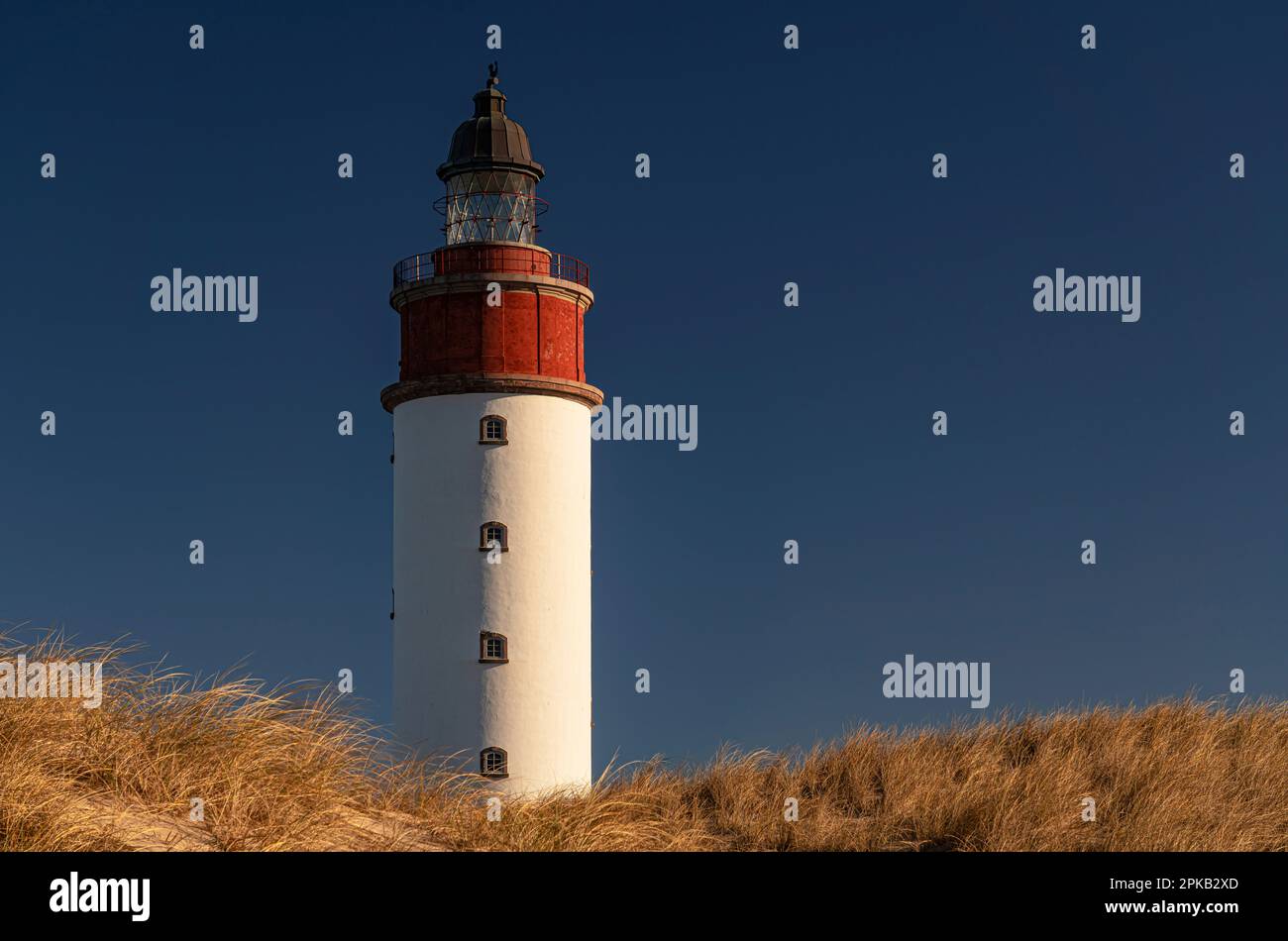 Lighthouse, Anholt Island, Kattegat, Baltic Sea, Denmark Stock Photo ...