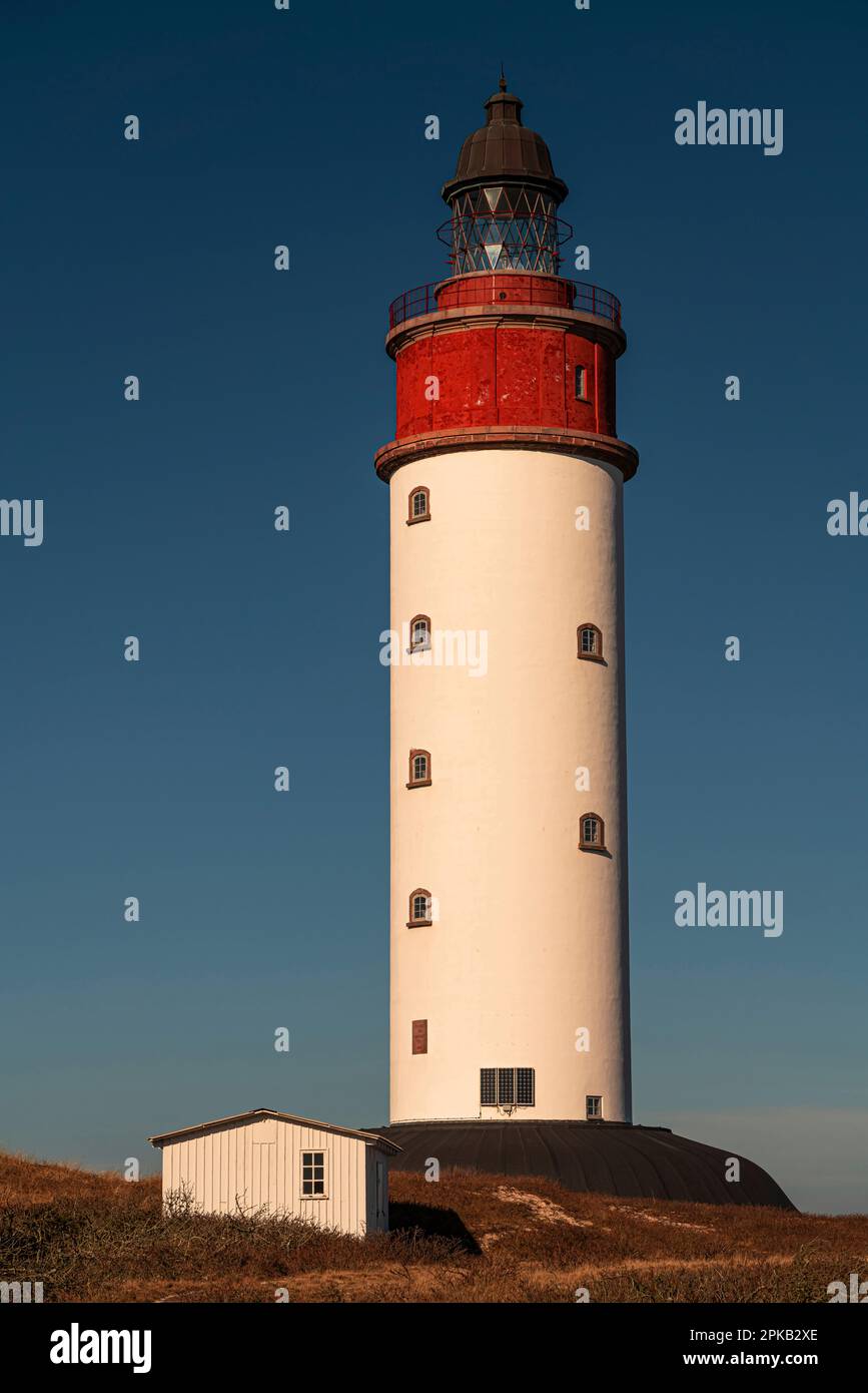 Lighthouse, Anholt Island, Kattegat, Baltic Sea, Denmark Stock Photo ...
