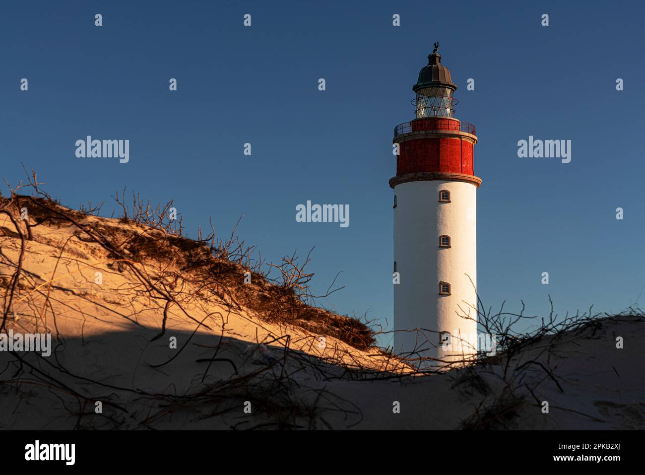 Lighthouse, Anholt Island, Kattegat, Baltic Sea, Denmark Stock Photo ...