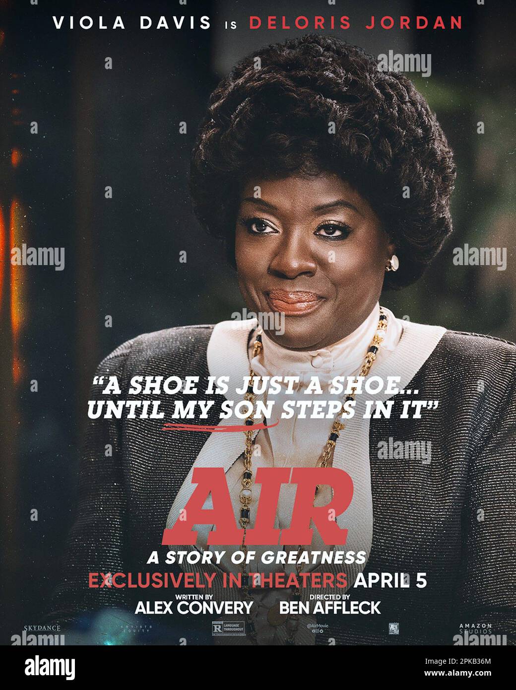 AIR, US character poster, Viola Davis as Deloris Jordan, 2023. © Amazon ...