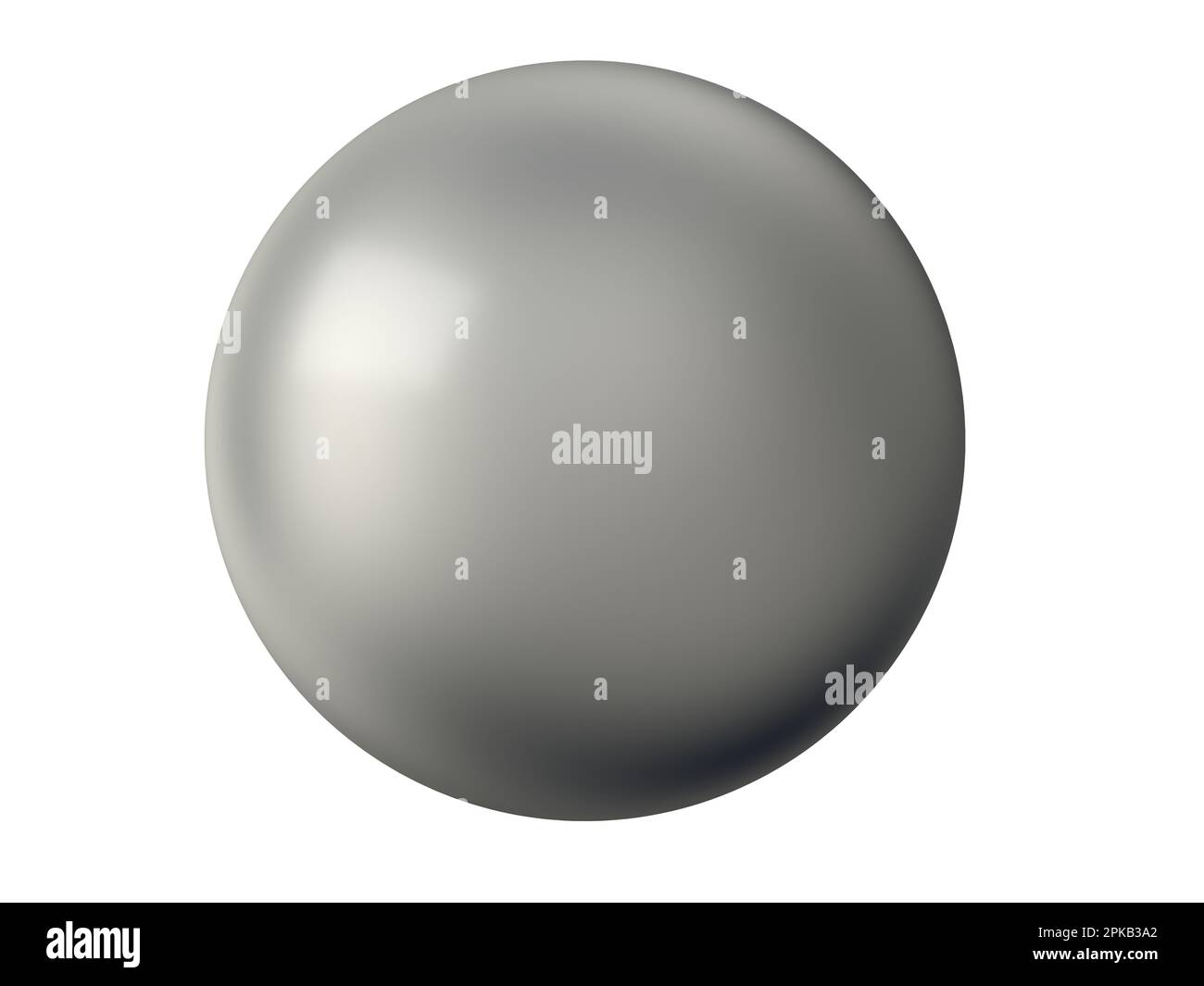 Metal sphere isolated on white background. 3d illustration Stock Photo ...