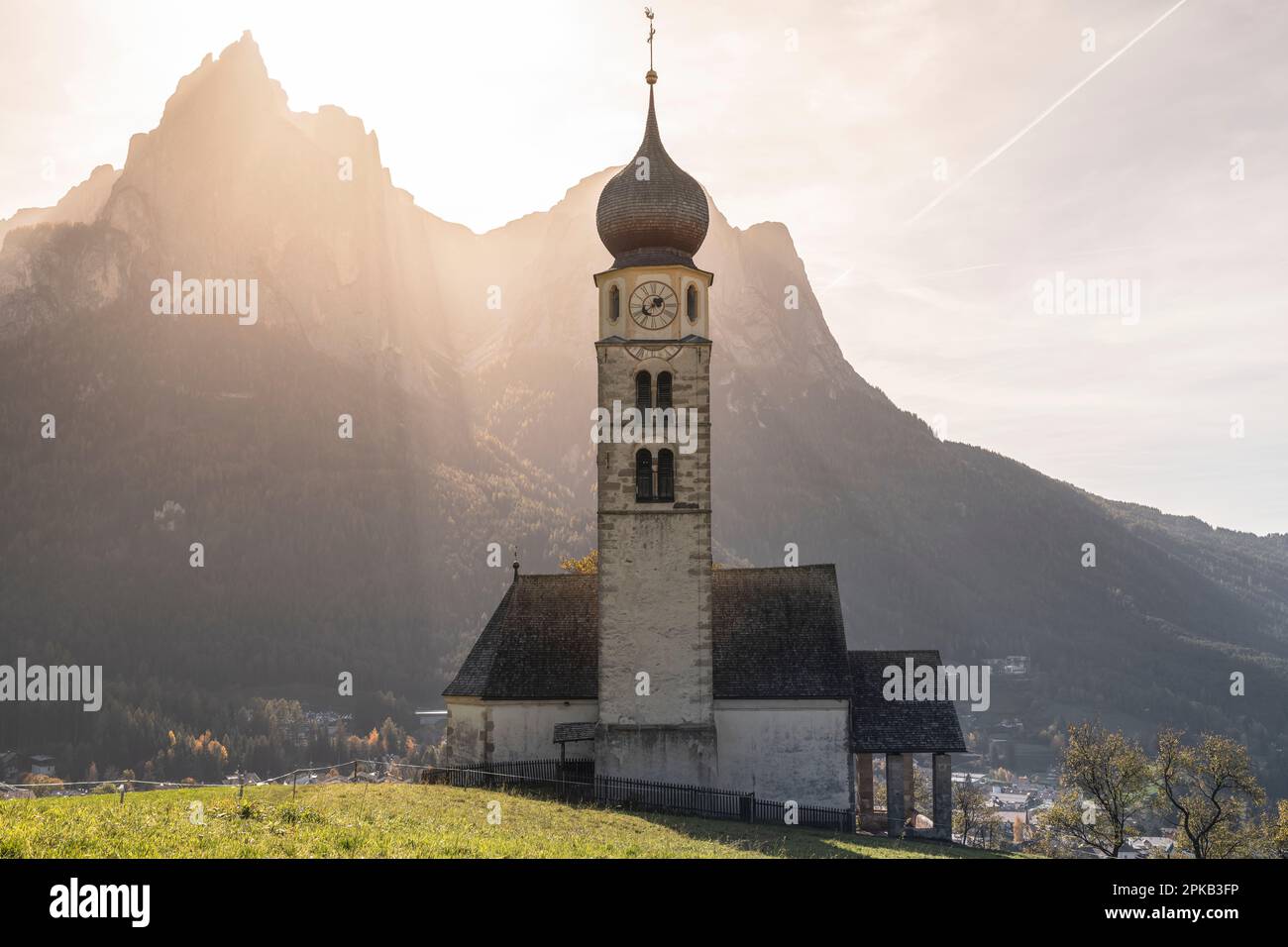 St. Valentine Church, South Tyrol, Italy, Dolomites Stock Photo - Alamy