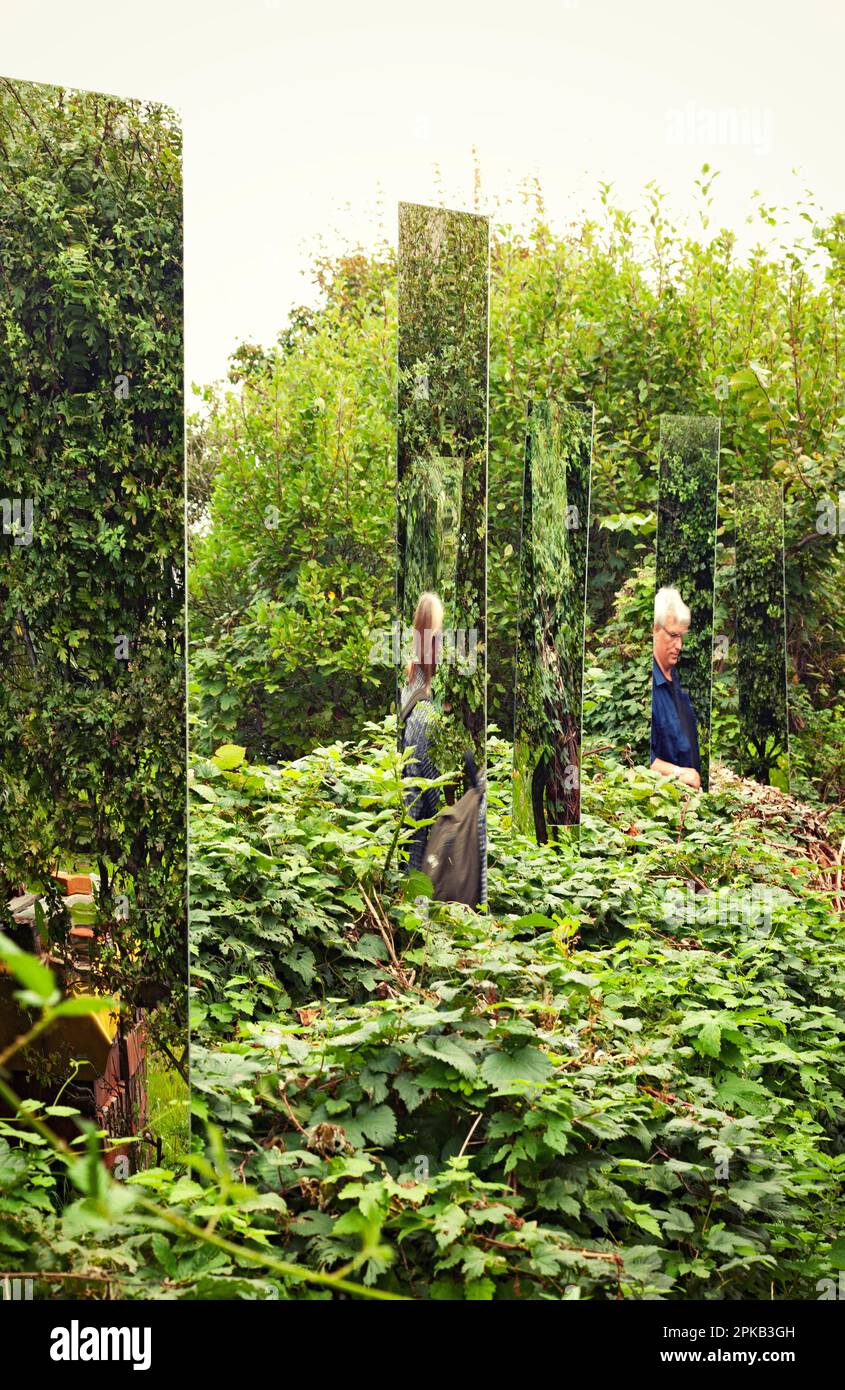 Mirror, Plants, Art, Fanö, Island, Summer, Denmark Stock Photo - Alamy