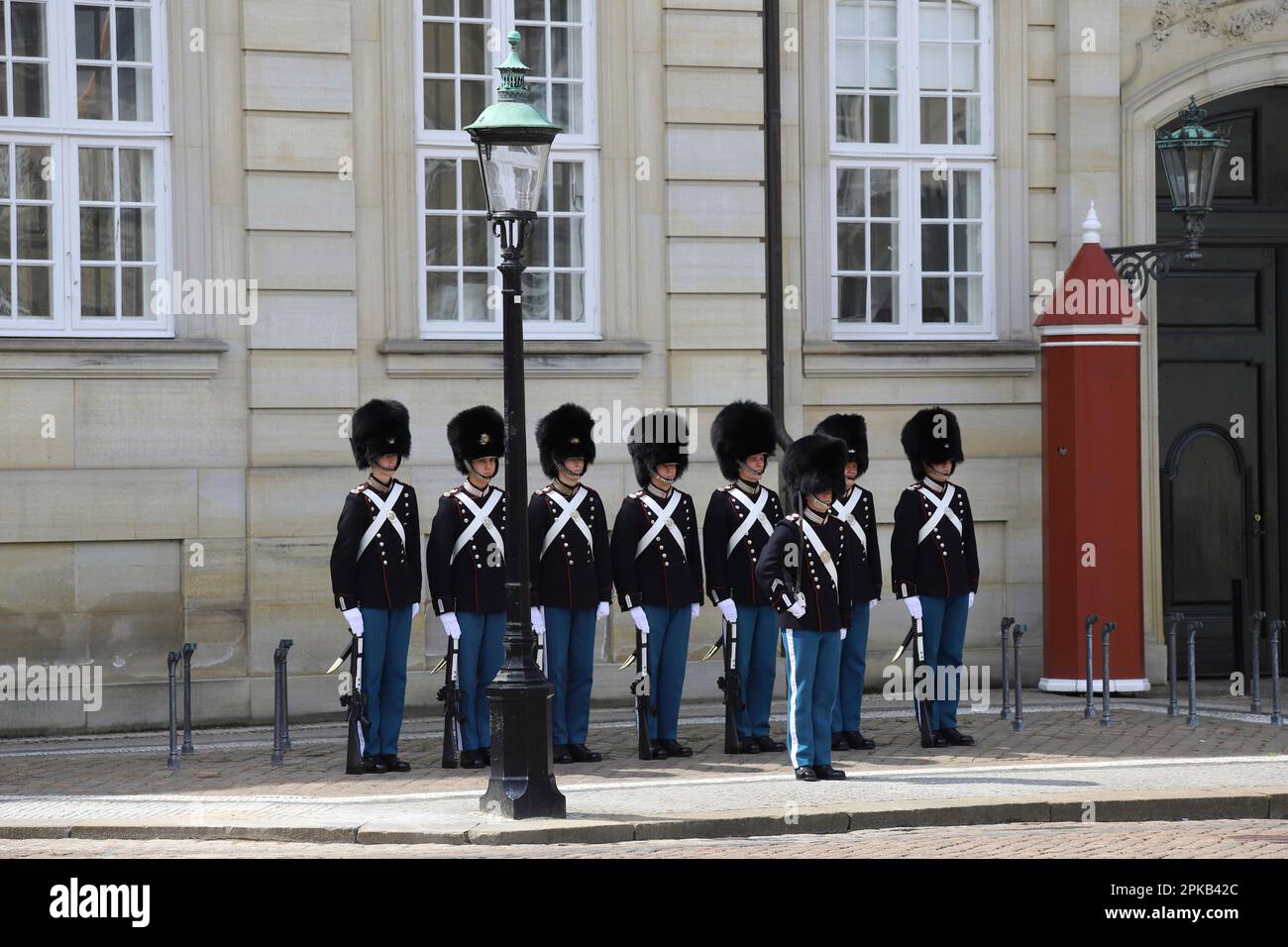 Copenhagen, Denmark, Amalienborg, Changing of the Guard Stock Photo - Alamy