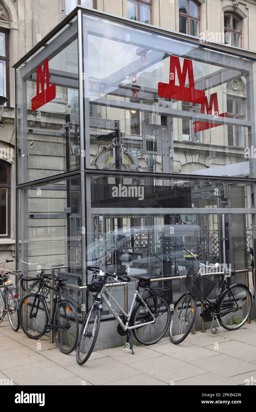 Copenhagen, Denmark, subway station Stock Photo - Alamy