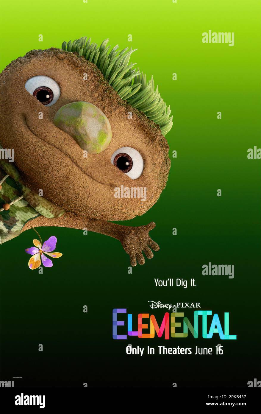 ELEMENTAL, US character poster, Clod, 2023. © Walt Disney Studios ...