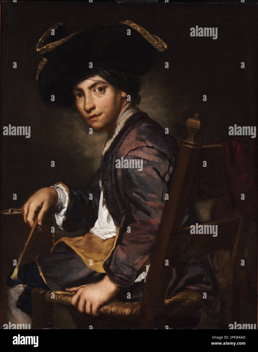 Young Painter in His Studio circa 1730 by Fra Galgario Stock Photo - Alamy