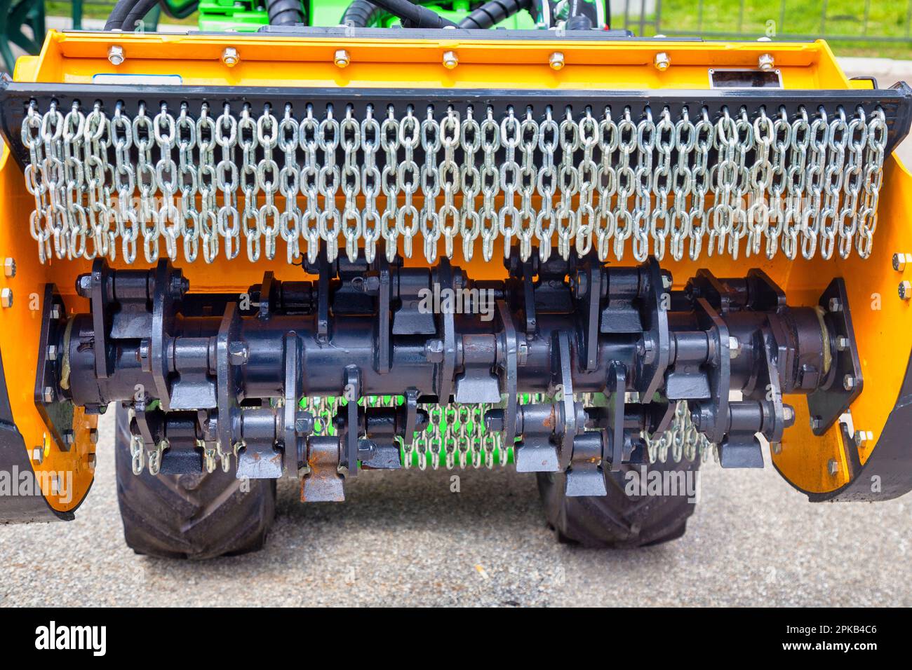 Hydraulic mulcher with fixed hammers for remote controlled vehicles ...