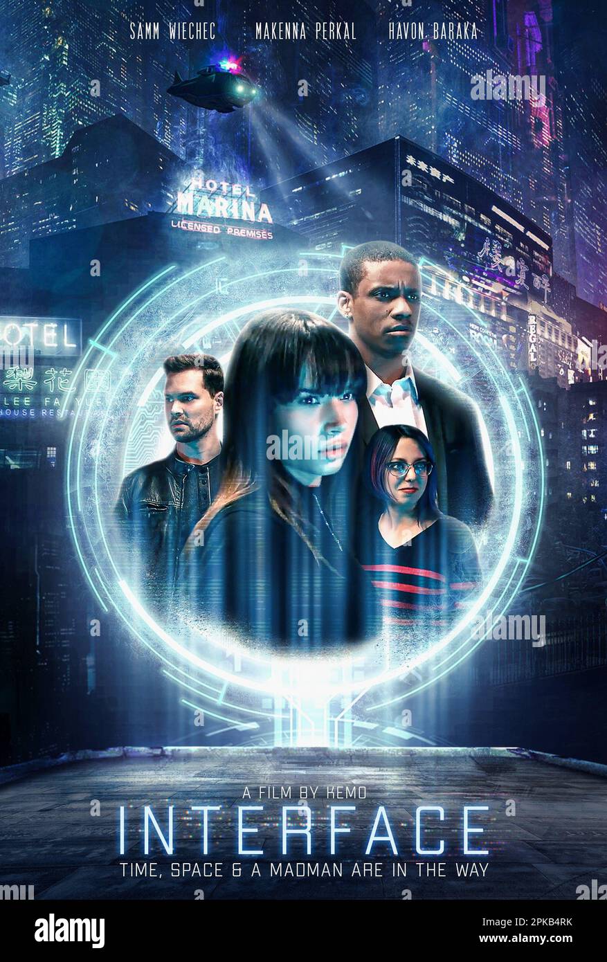 INTERFACE, poster, from left: Joshua Weyers, Samm Wiechec, Havon Baraka ...