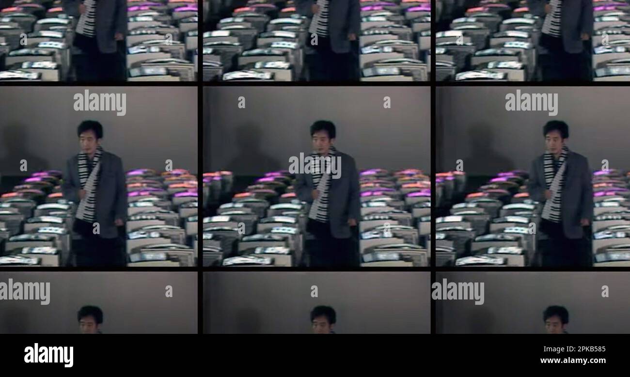 NAM JUNE PAIK: MOON IS THE OLDEST TV, Nam June Paik (shown in archival ...