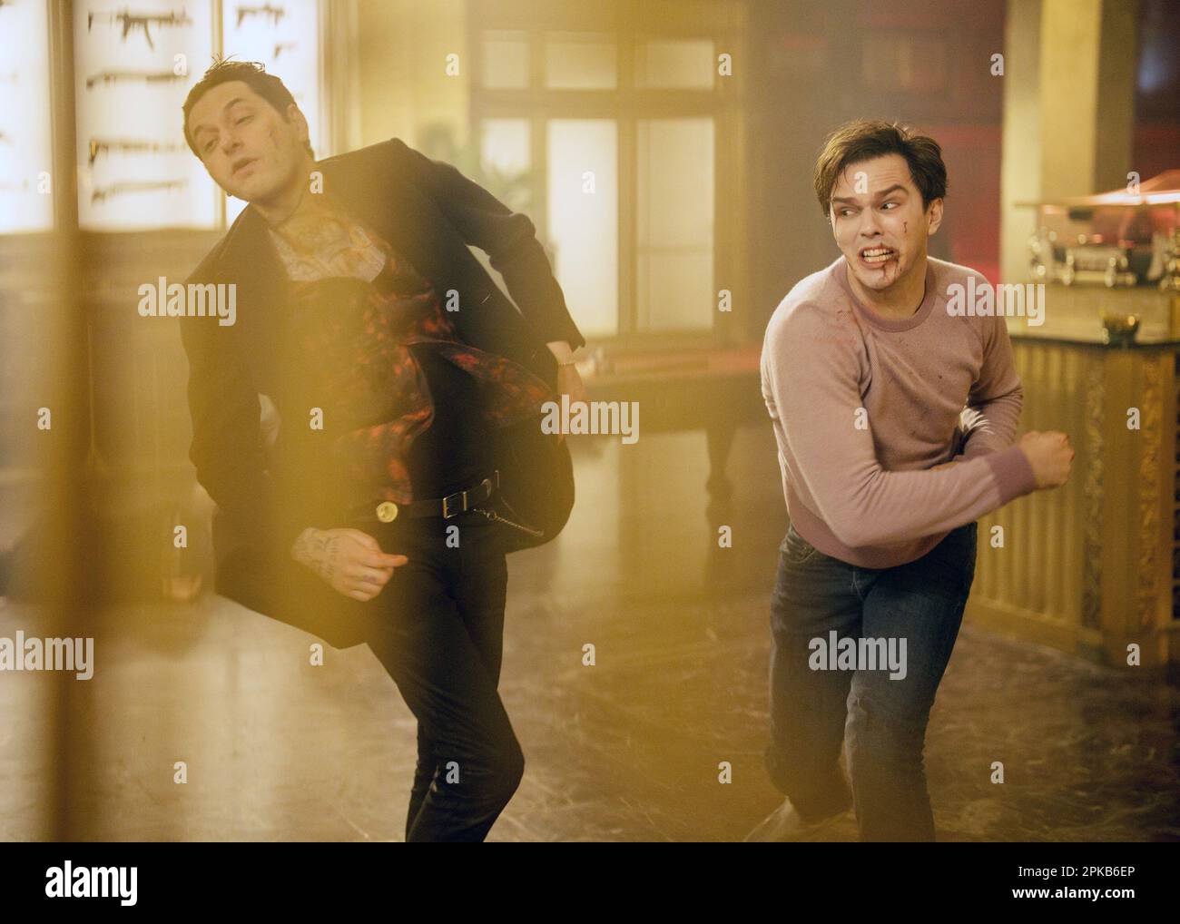 RENFIELD, from left: Ben Schwartz, Nicholas Hoult, 2023. ph: Michele K ...