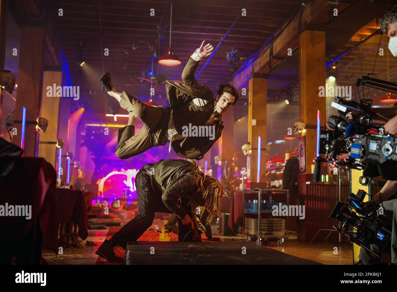 RENFIELD, Nicholas Hoult (top), on set, 2023. ph: Michele K. Short ...