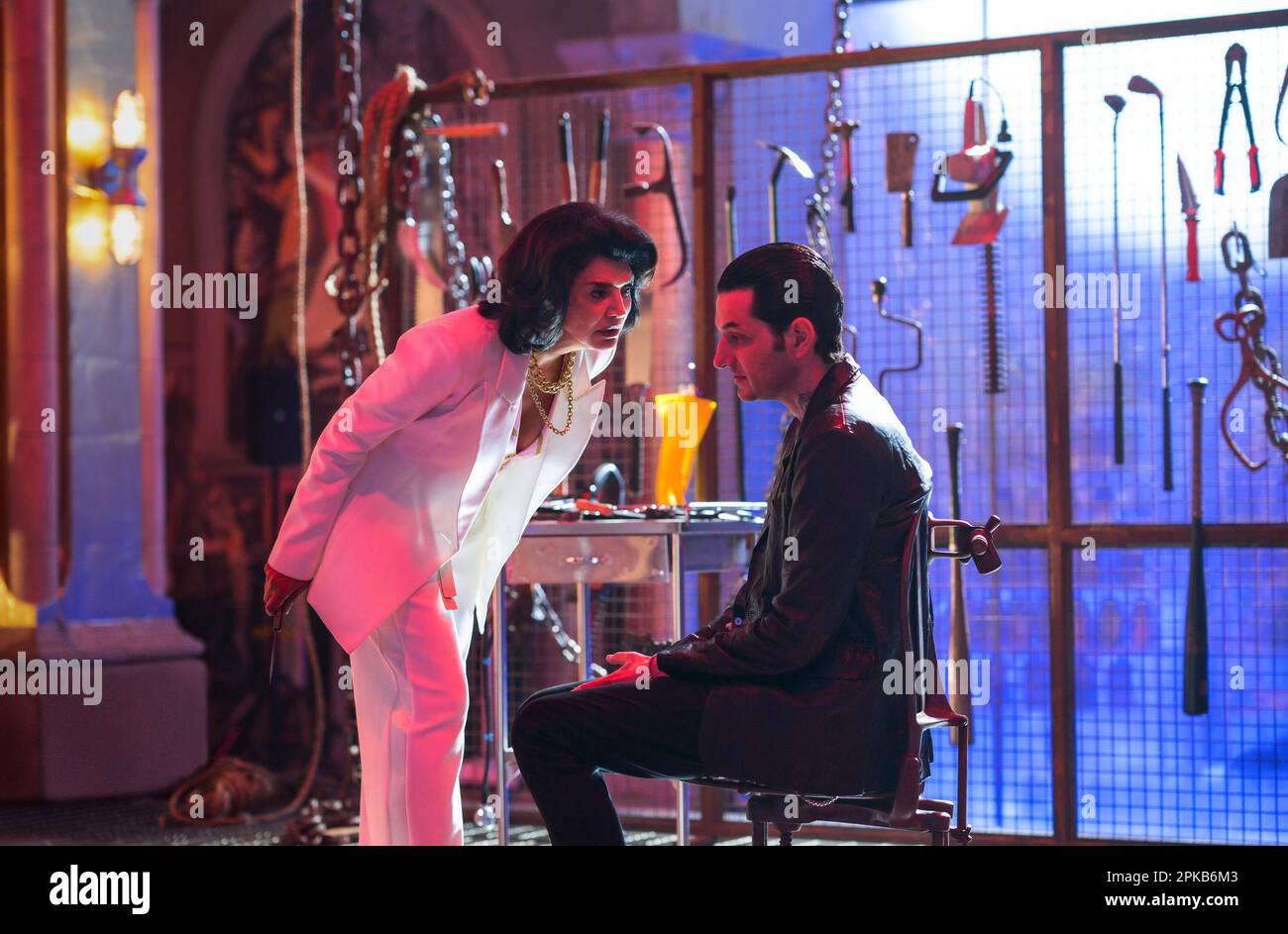 RENFIELD, from left: Shohreh Aghdashloo, Ben Schwartz, 2023. ph ...