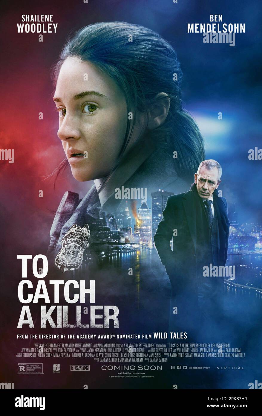 TO CATCH A KILLER, (aka MISANTHROPE), US poster, from left: Shailene Woodley, Ben Mendelsohn ...