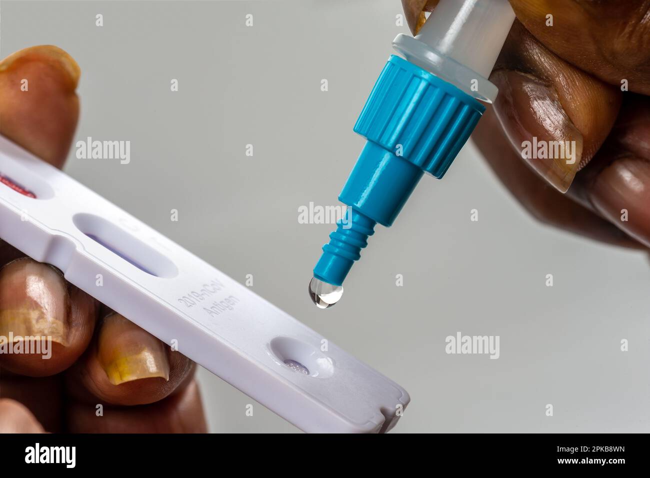 Introduction by drop by drop for final analysis Stock Photo - Alamy