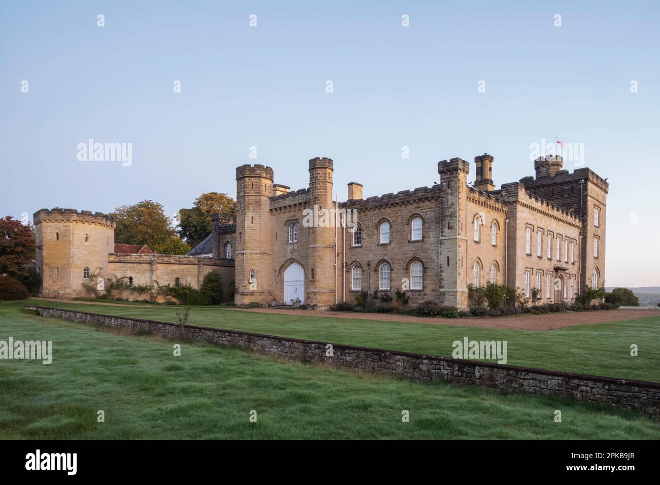 England, Kent, Edenbridge, Chiddingstone, Chiddingstone Castle Stock ...