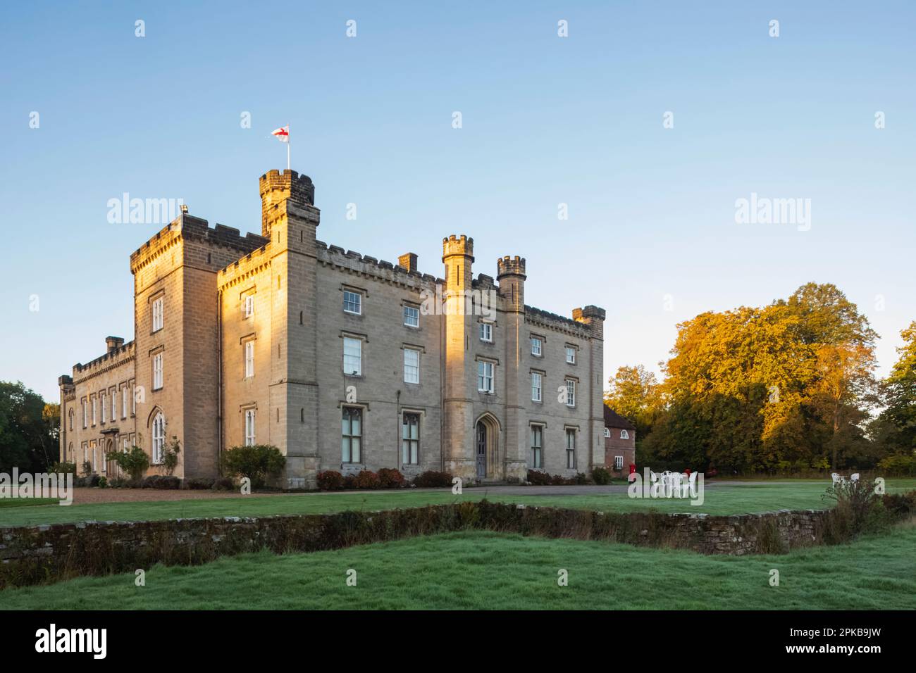 England, Kent, Edenbridge, Chiddingstone, Chiddingstone Castle Stock ...