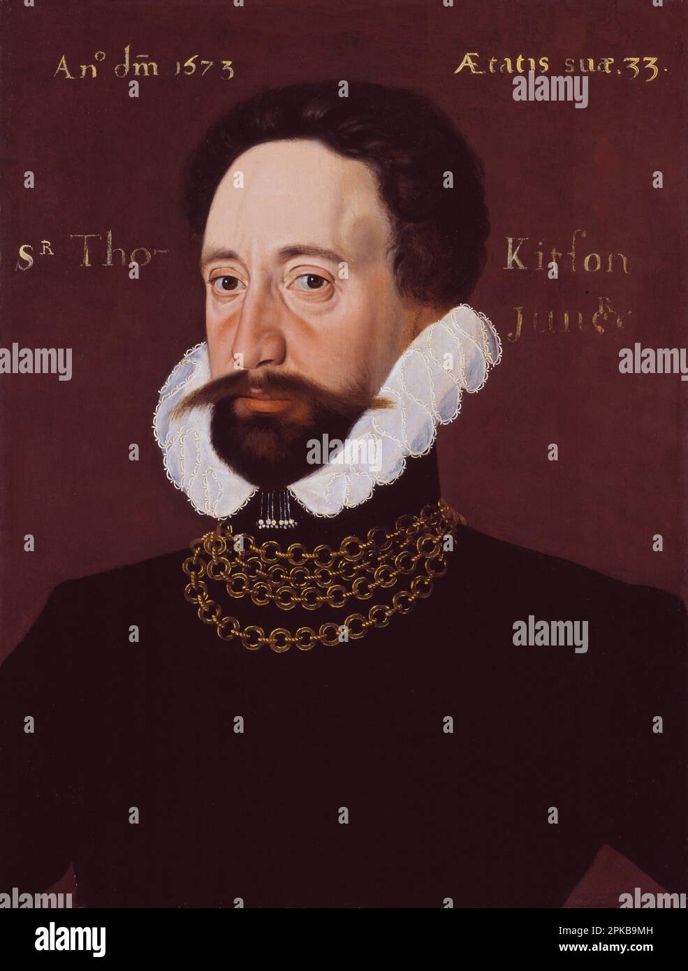 Sir Thomas Kytson 1573 by George Gower Stock Photo - Alamy