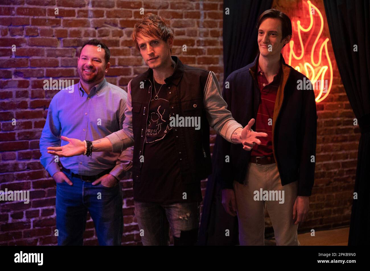 PARTY DOWN, from left: Shannon McClung, Fran Kranz, Paul Culos, 'Kyle ...