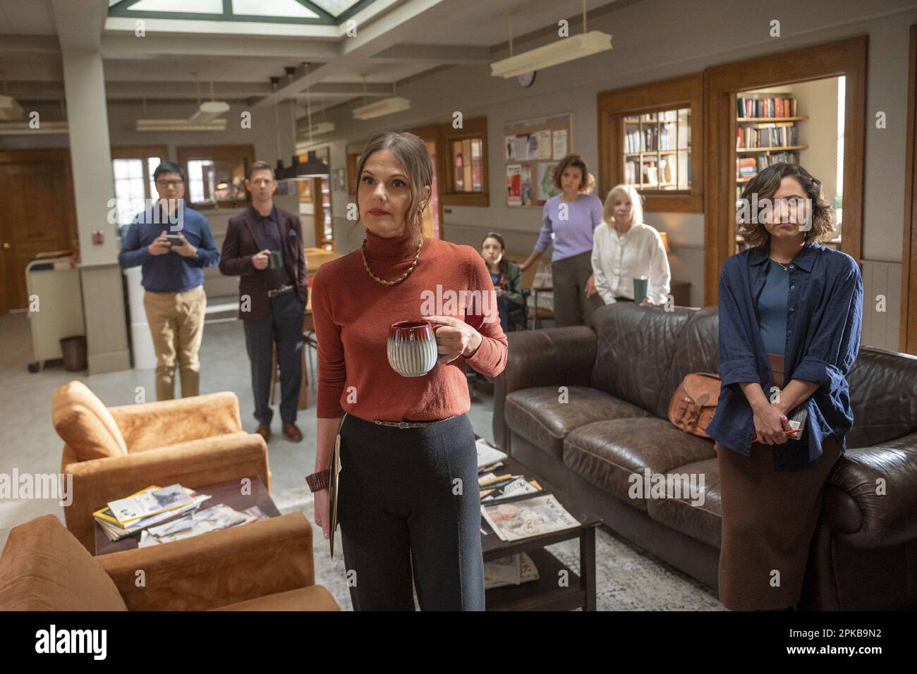 LUCKY HANK, from left: Arthur Keng, Haig Sutherland, Suzanne Cryer ...