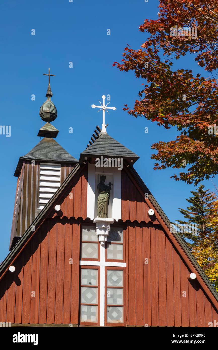 Japan, Honshu, Nagano Prefecture, Karuizawa, St.Paul's Catholic Church ...