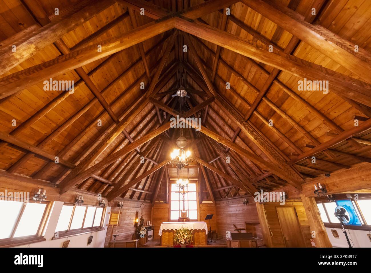 Japan, Honshu, Nagano Prefecture, Karuizawa, St.Paul's Catholic Church ...