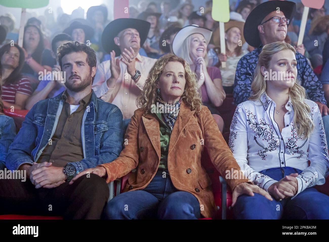 RIDE, from left: Beau Mirchoff, Nancy Travis, Tiera Skovbye, Legend of ...